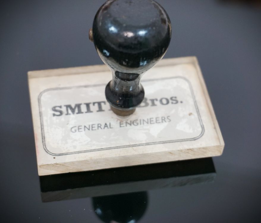 ALTER STEMPEL FIRMA SMITH BROS. ENGLAND GENERAL ENGINEERS (Gebraucht ...