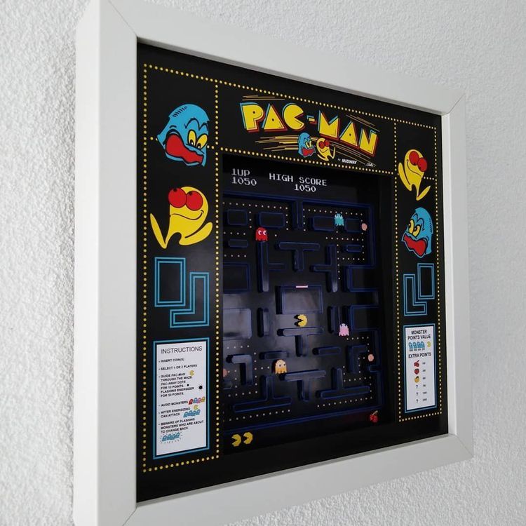 Pac-Man Arcade Papercraft Diorama | Kaufen auf Ricardo