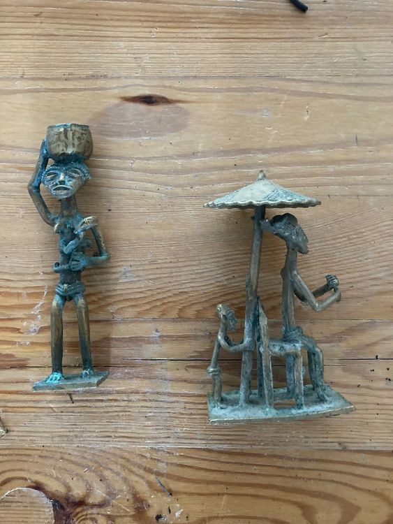 Messing Figuren Afrika (Gebraucht) in Wildegg für CHF 12 – nur Abholung auf Ricardo kaufen