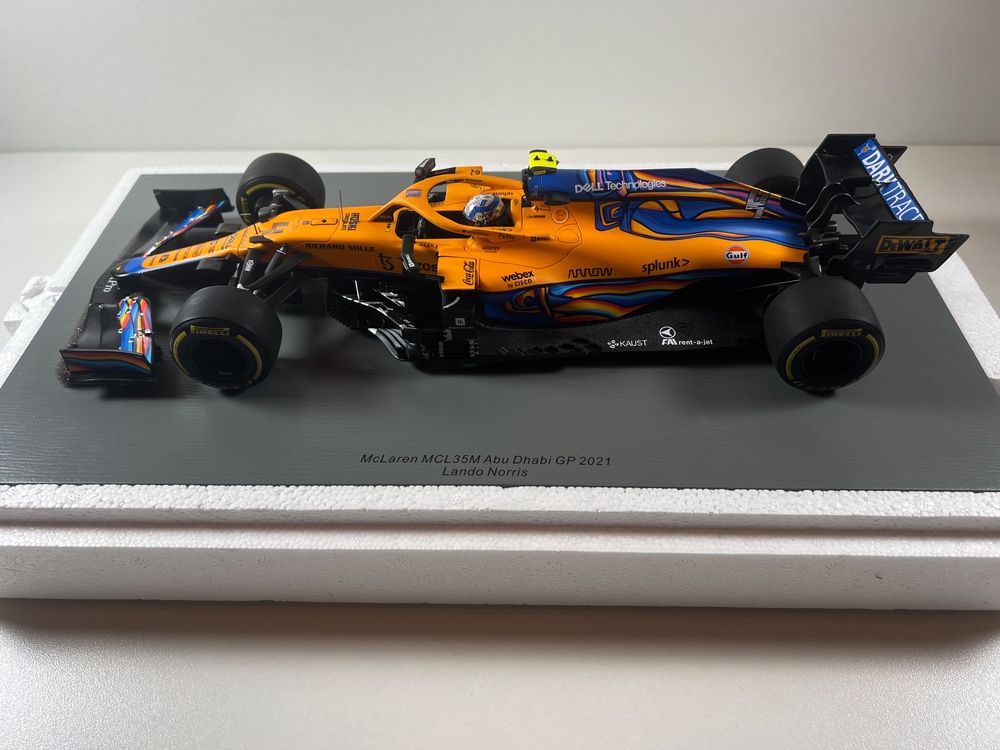 McLaren F1 MCL 35M Lando Norris Abu Dhabi GP 2021 1/18 (Neu und ...