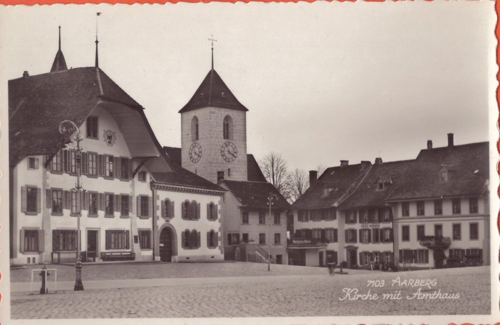 AARBERG DORFPLATZ MIT KIRCHE & AMTSHAUS | Kaufen auf Ricardo