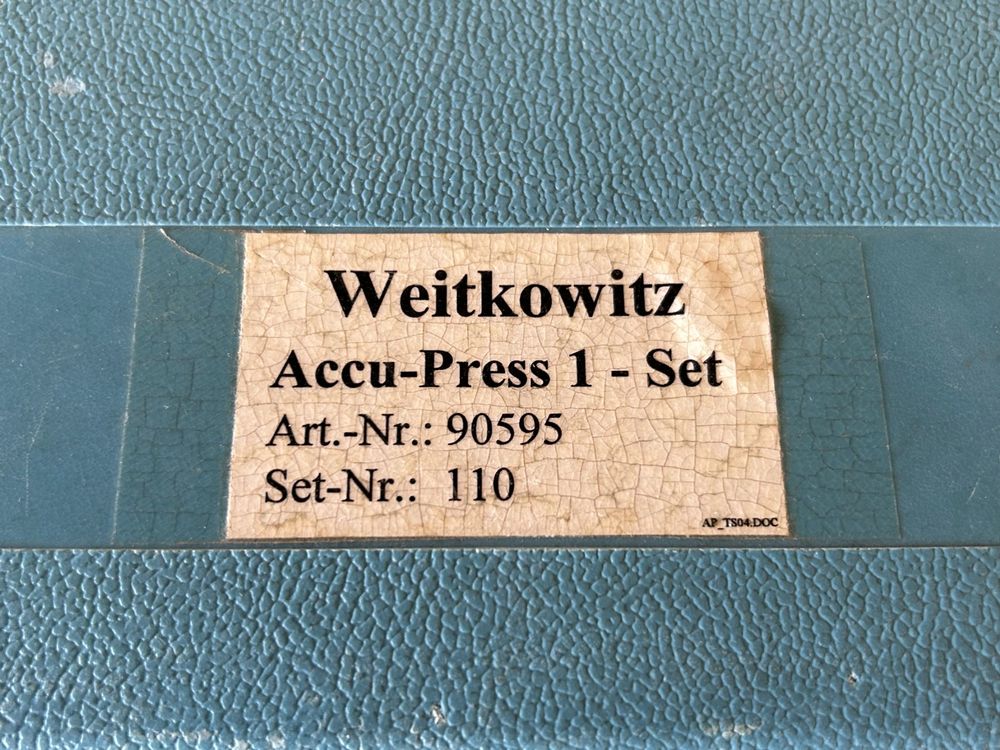 Weitkowitz Accu Press - Kabelschuhpresse Akku betrieben (Gebraucht) in ...