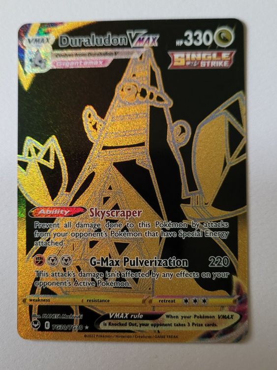 Pokémon Duraludon V Max Gold EN Silver Tempest | Kaufen auf Ricardo