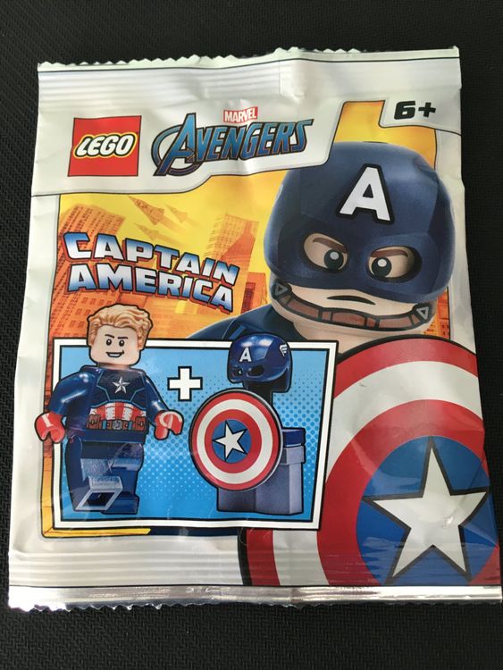 Lego Marvel Minifigur - 242106 - Captain America (Neu und ...