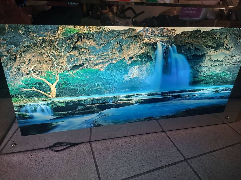 Foto Auf Glas Beleuchtet