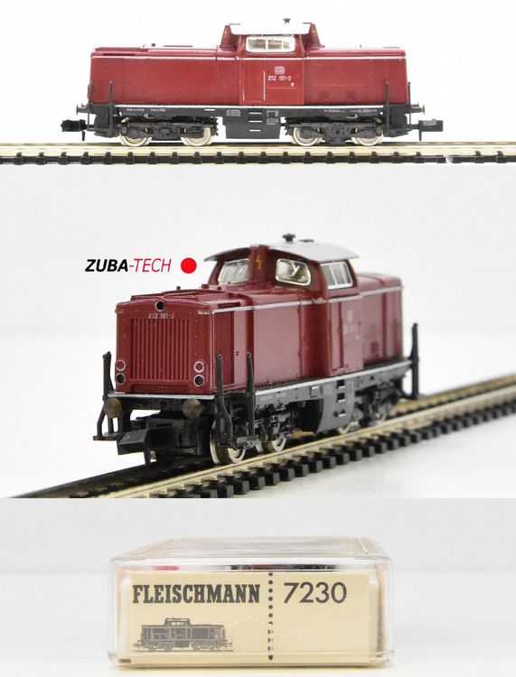 Fleischmann 7230 Diesellok BR 212 DB Spur N GS Analog OVP (Gebraucht ...