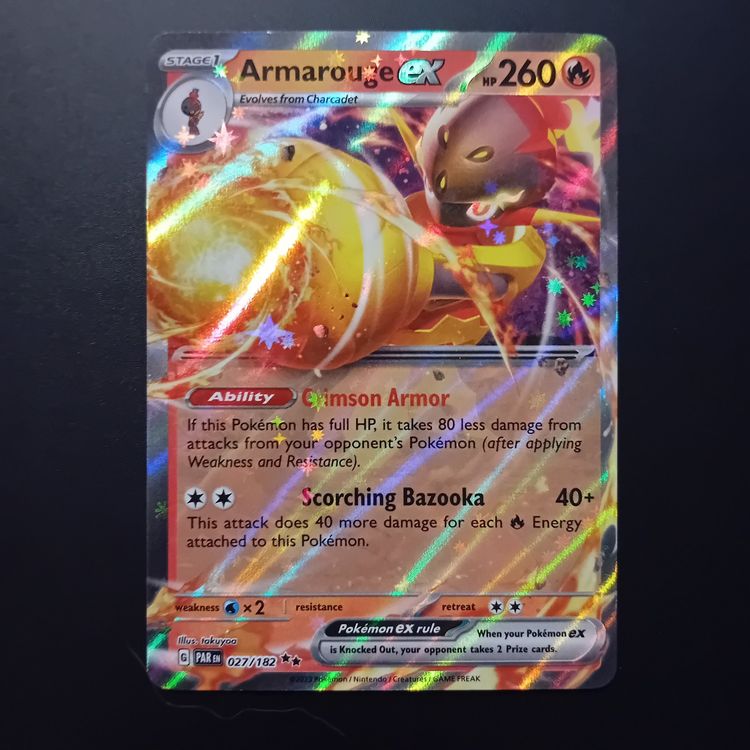 Pokemon Paradox Rift * Armarouge ex 027/182 * NM * FR. 1.- (Gebraucht ...