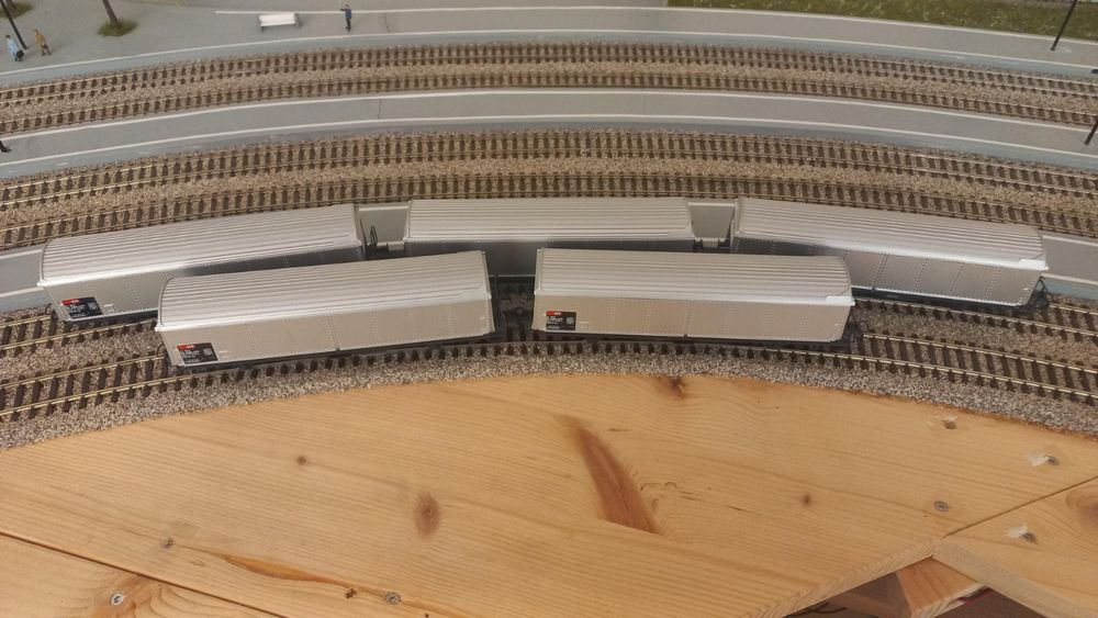 5 Güterwagen der SBB vom Type Hbils-vy von Roco (Gebraucht) in Nottwil ...