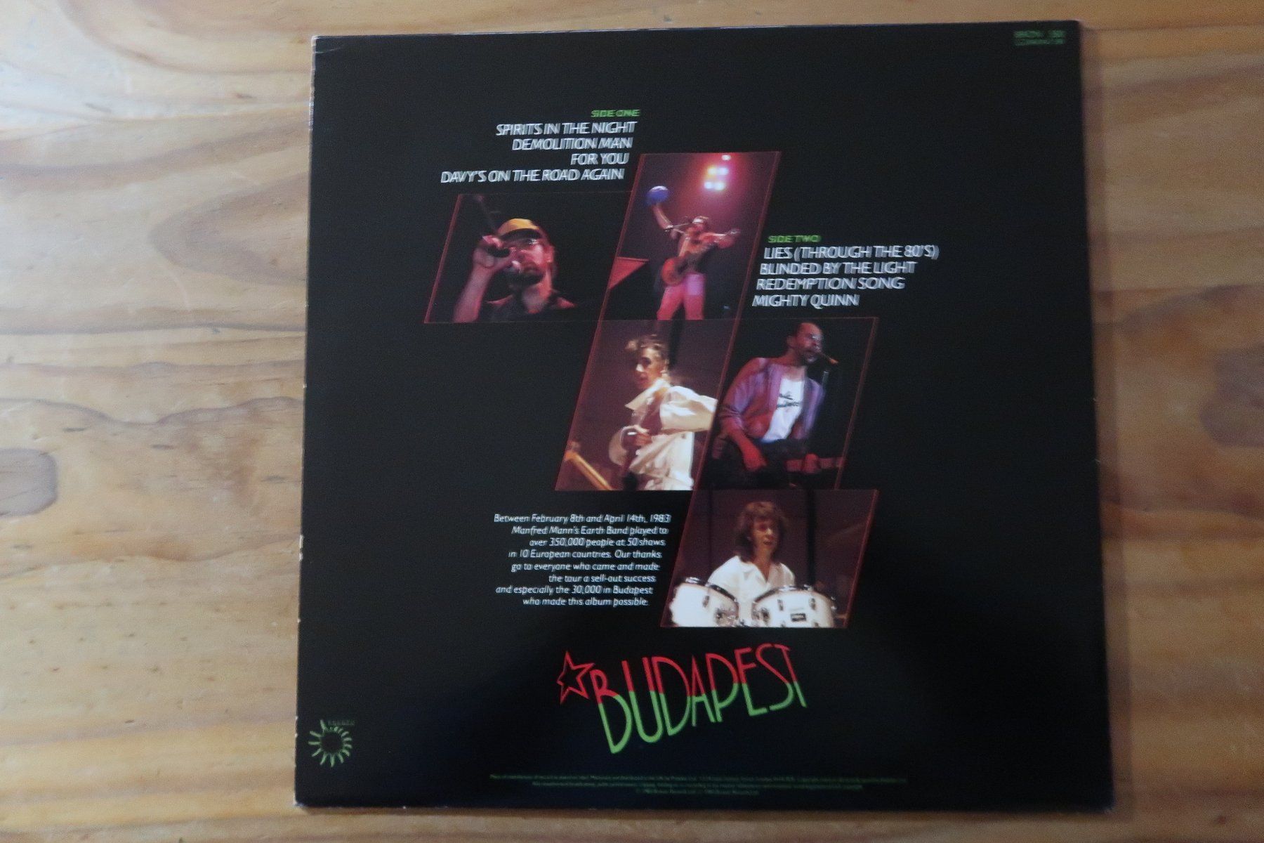 MANFRED MANN'S EARTH BAND - BUDAPEST LIVE - VINYL LP (Gebraucht) in ...