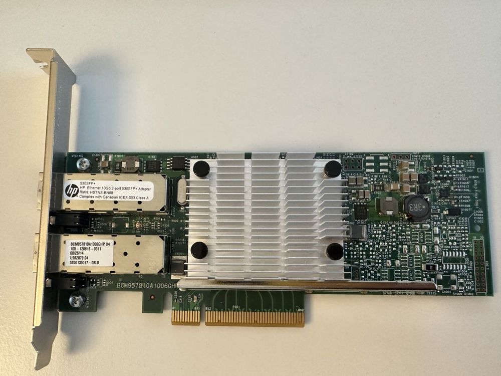 HPE 530SFP+ DP 10G SFP+ Ethernet Netzwerkkarte 656244-001 (Gebraucht ...