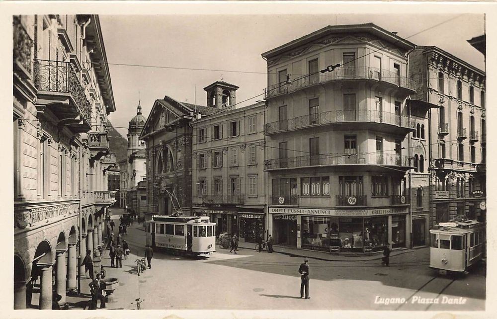 Lugano piazza dante tram Straßenbahnen anime | Kaufen auf Ricardo