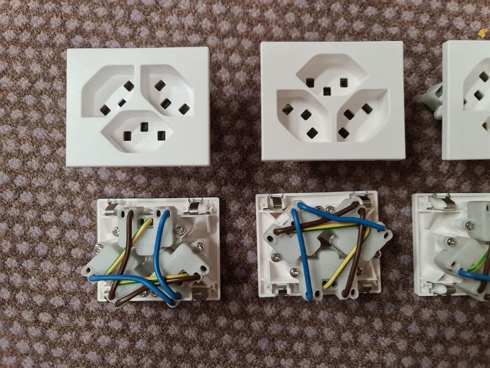 10x FLF Steckdosen 3xT23 verkabelt 1.- | Kaufen auf Ricardo