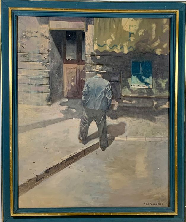 Relja Penezi (1950) Gemälde- Hofszene | Kaufen auf Ricardo