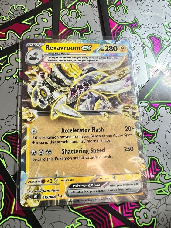 Revavroom EX Tera Pokémon Karte 015/064 Shiny Vault SV1EN (Gebraucht ...