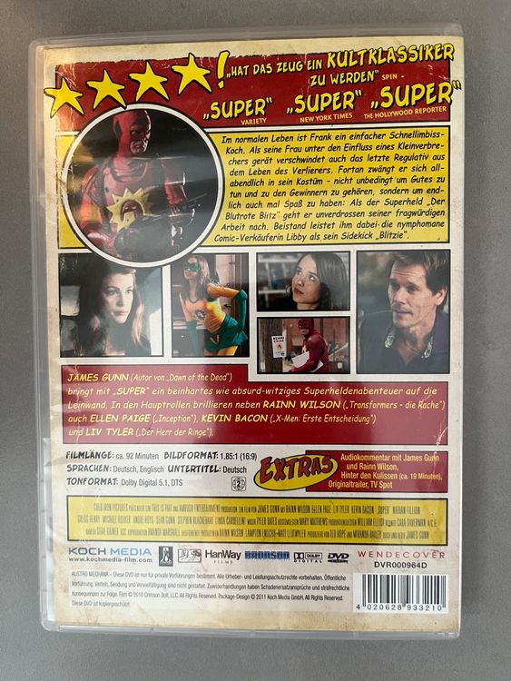 SUPER (2011) DVD 📀 (Neu (gemäss Beschreibung)) in Sierre für CHF 6.95 – mit Lieferung auf ...