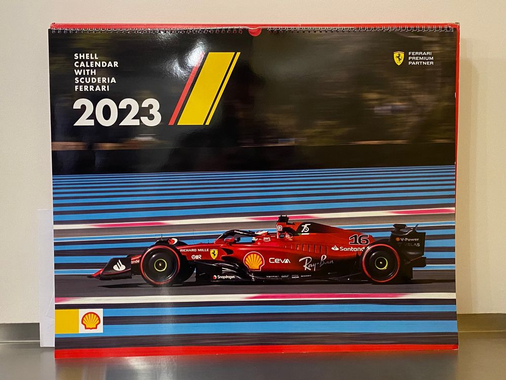 Shell Calendar 2023 - Scuderia Ferrari / Shell Kalender 2023 | Kaufen ...