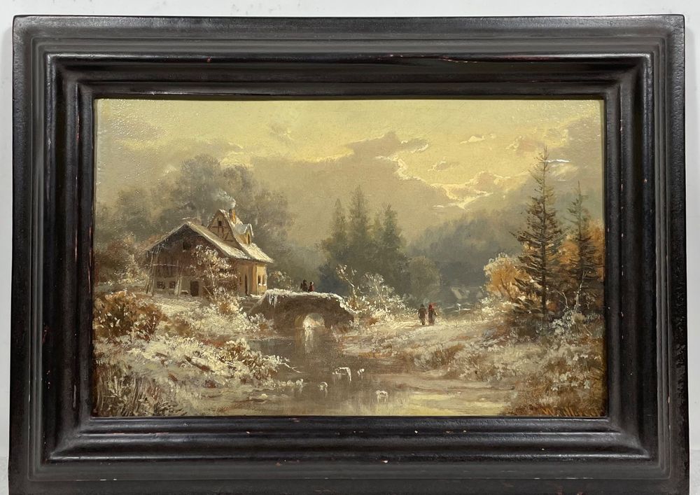 Winterlandschaft Antikes Gemälde unleserlich Signiert (Gebraucht) in Root für CHF 85 – mit ...