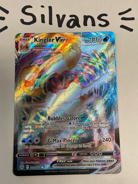 Kingler Vmax 029/172 Brilliant Stars Strahlende Sterne EN | Kaufen auf ...