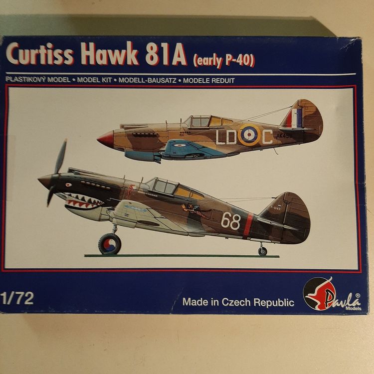 758 ... Curtiss P-40-CU/81-A Hawk ... Pavla 72033 (Neu (gemäss ...