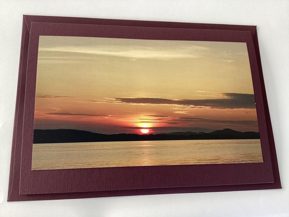 Grusskarte / Fotokarte, mit Couvert C5/A5, Sonnenuntergang | Kaufen auf ...