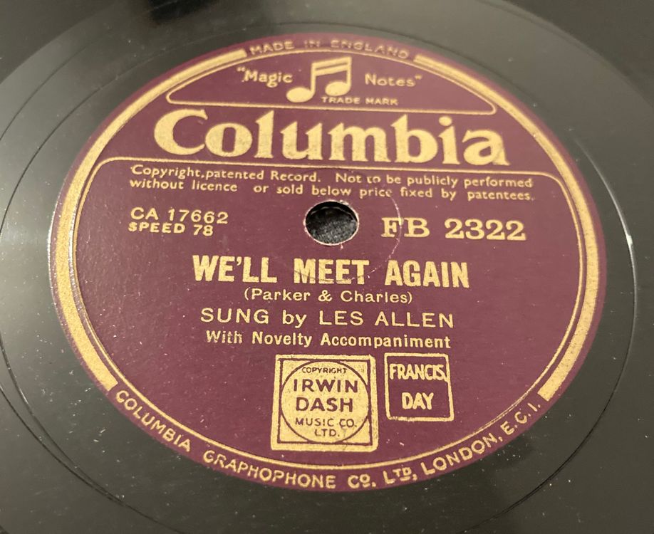 Les Allen with Novelty Accompaniment - Schellack -10“ -78RPM (Gebraucht ...