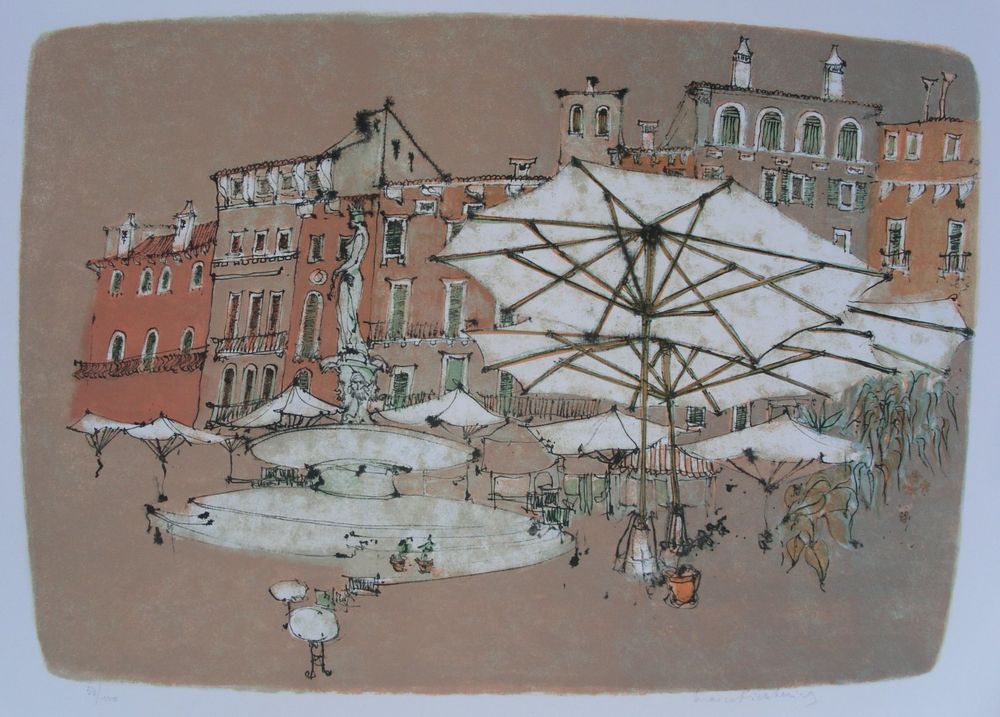 Richterich, grosse Lithographie nummeriert und signiert (Gebraucht) in Cavigliano für CHF 15 ...