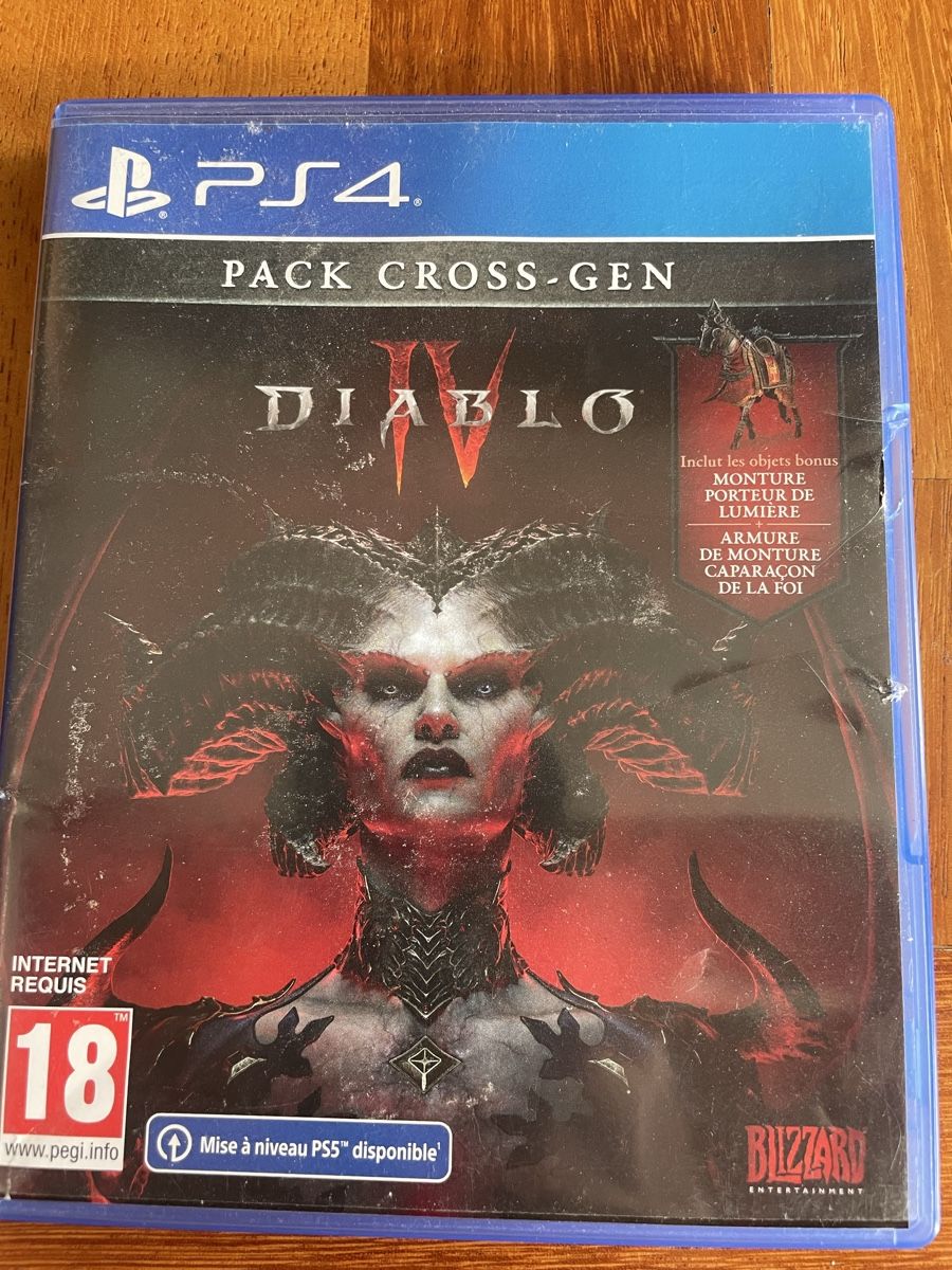 Diablo IV PS4 - Pack Cross-Gen - pochette abimé! - Vite! (D'occasion) à ...