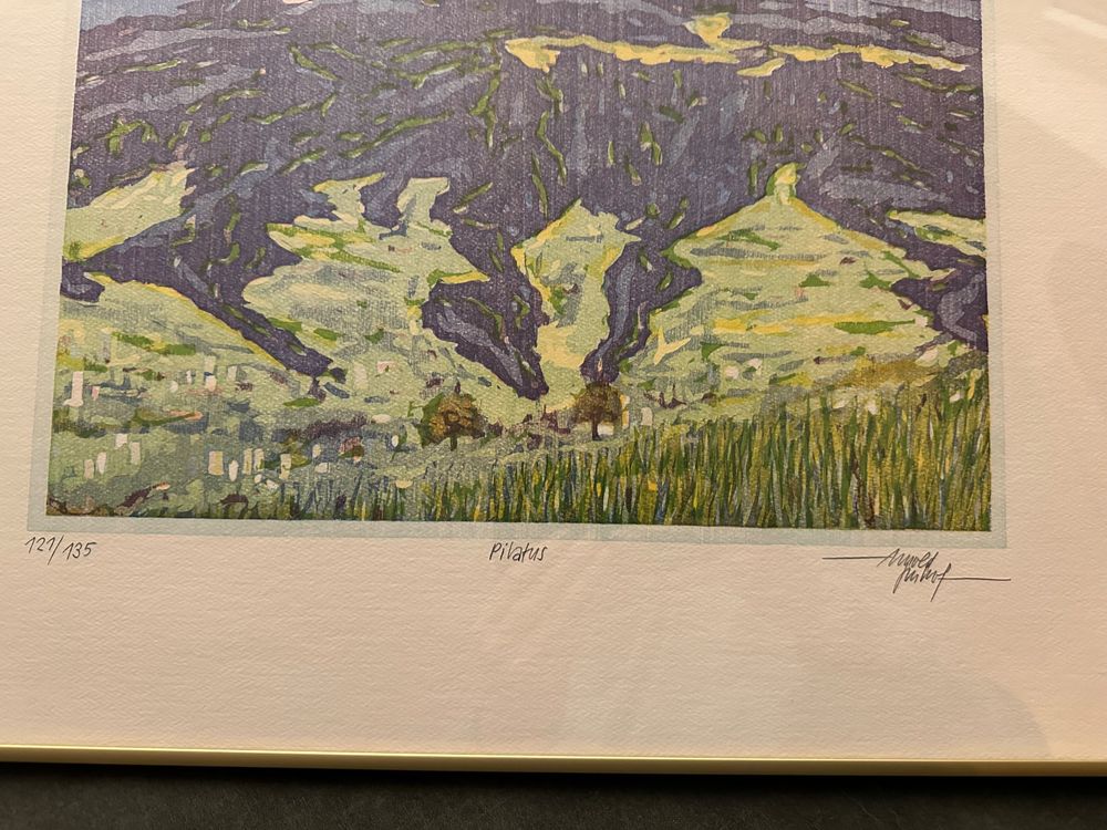 Originalholzschnitt Pilatus von Arnold Imhof (Gebraucht) in Rotkreuz für CHF 270 – mit Lieferung ...