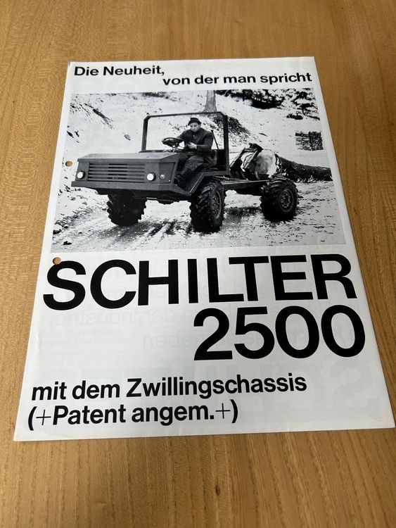 Originaler Schilter 2500 Prospekt, sehr selten! (Gebraucht) in Lienz ...