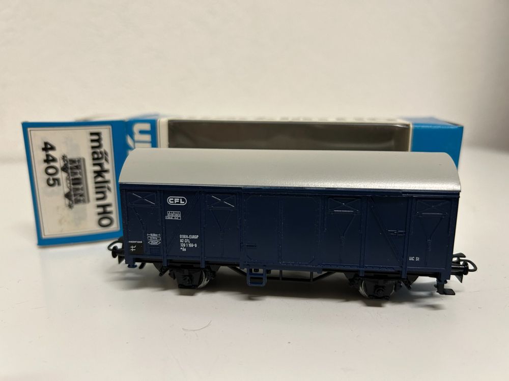 Märklin 4405 Gedeckter Güterwagen der CFL (Neu und originalverpackt) in ...