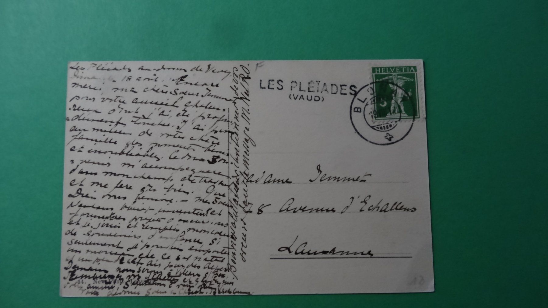 LES PLEÎADES/VD Stabstpl + Rundstpl. BLONAY 19.VIII.12 73 (Gebraucht ...