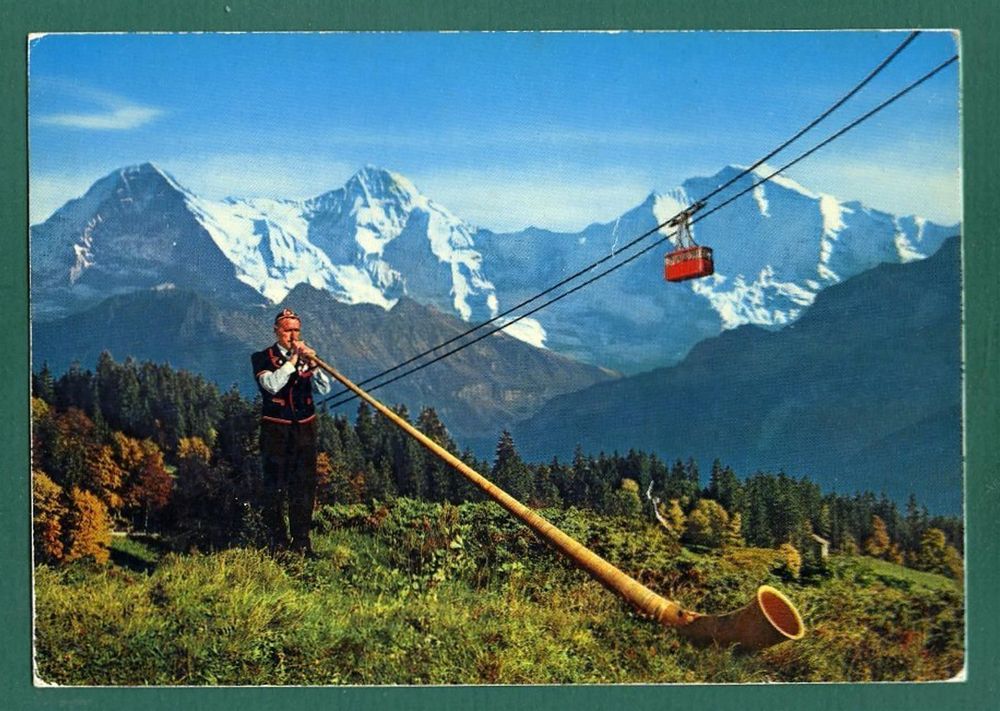 Alphornbläser im Berner Oberland, 1972 (Gebraucht) in Sargans für CHF 1 – mit Lieferung auf ...