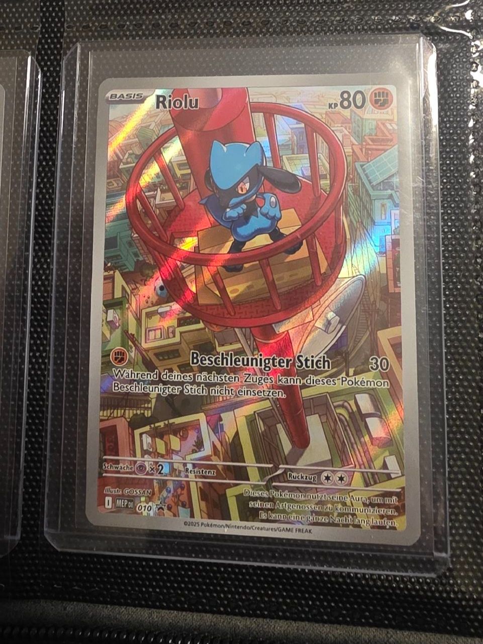 Pokemon TCG Riolu 010 Mega Entwicklung ETB Promo DE (Neu (gemäss ...