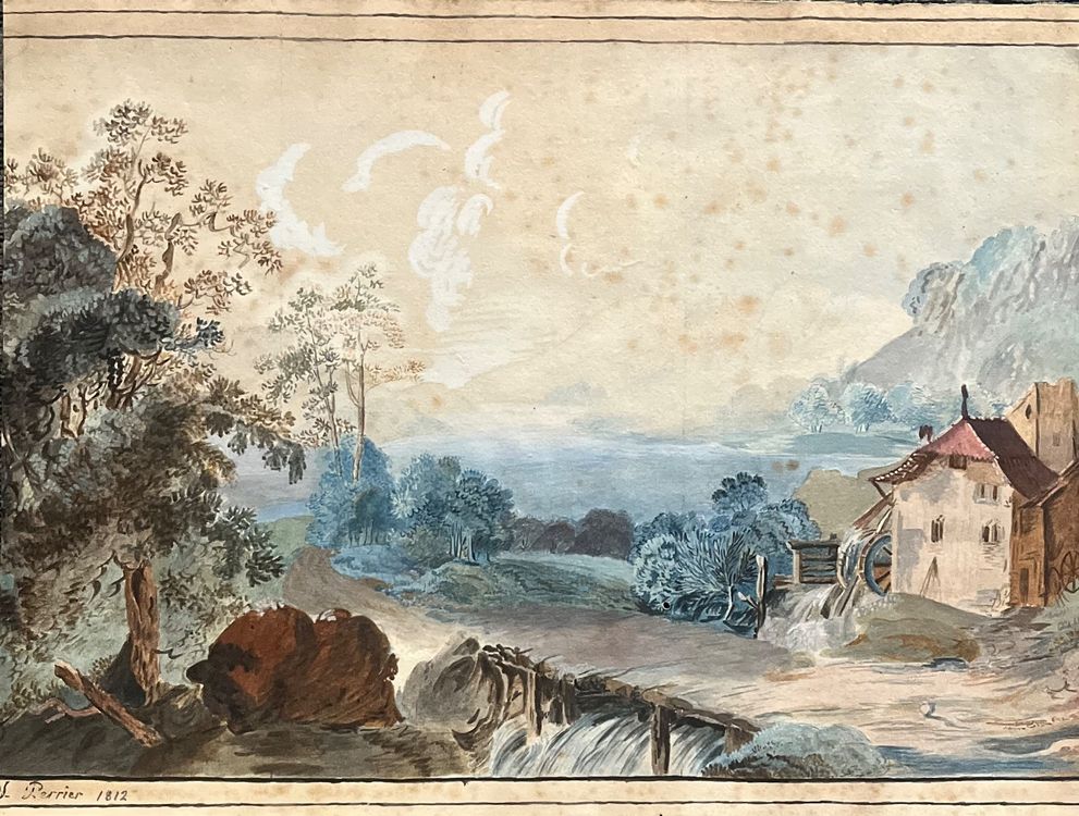 Antike Landschafts Aquarell (Gebraucht) in Root für CHF 15 – mit Lieferung auf Ricardo kaufen