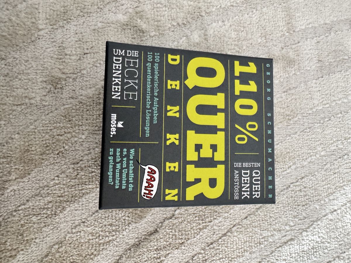 Querdenken - 110% Denk-Anstösse - Das Spiel für Knobelfans (Neu und ...