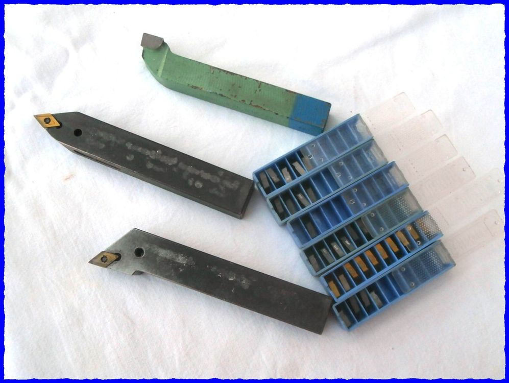 1 HM-Drehstahl & 2 Wendeplatten-Halter & div. Wendeplatten (Gebraucht ...
