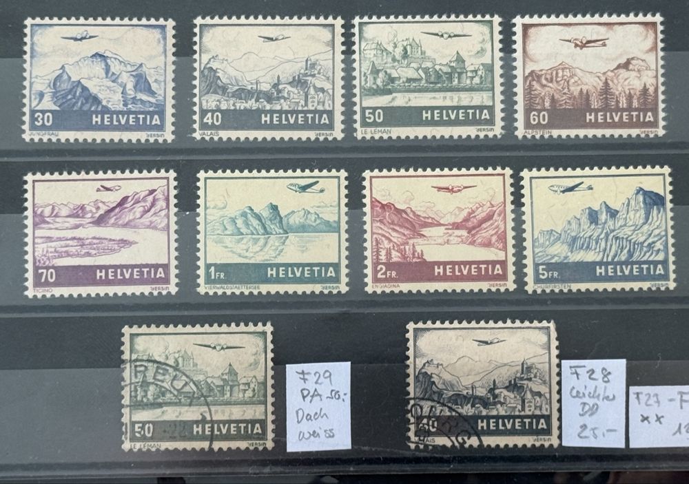 Zum.F27-34 ** Landschaften 1941 Flugpost + 2 Abarten | Kaufen auf Ricardo