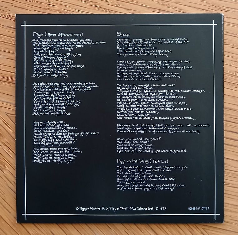 Pink Floyd – Animals (CD) LP-Aufmachung Topzustand!!! (Neu (gemäss ...