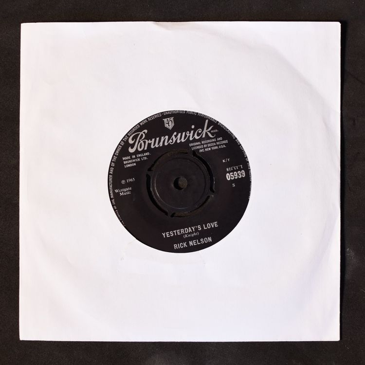 Rick Nelson - Yesterdy's Love (UK Press) (Gebraucht) in Belmont-sur ...