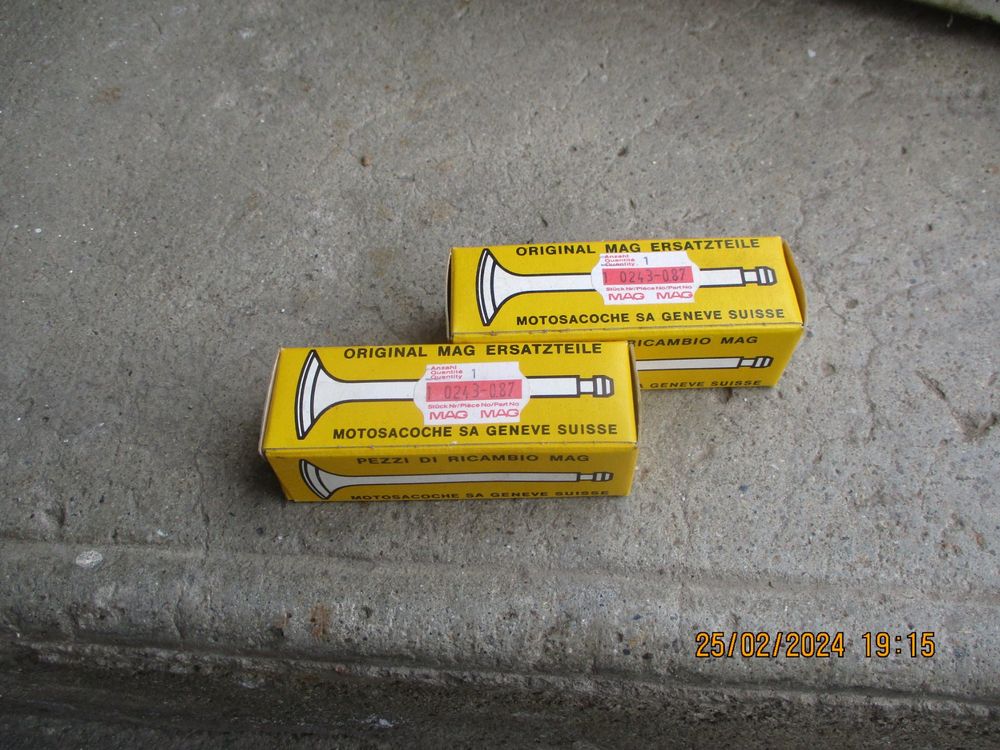Original 0243-087 VENTILE MAG SWISS MADE MOTOSACCOCHE (Neu und ...