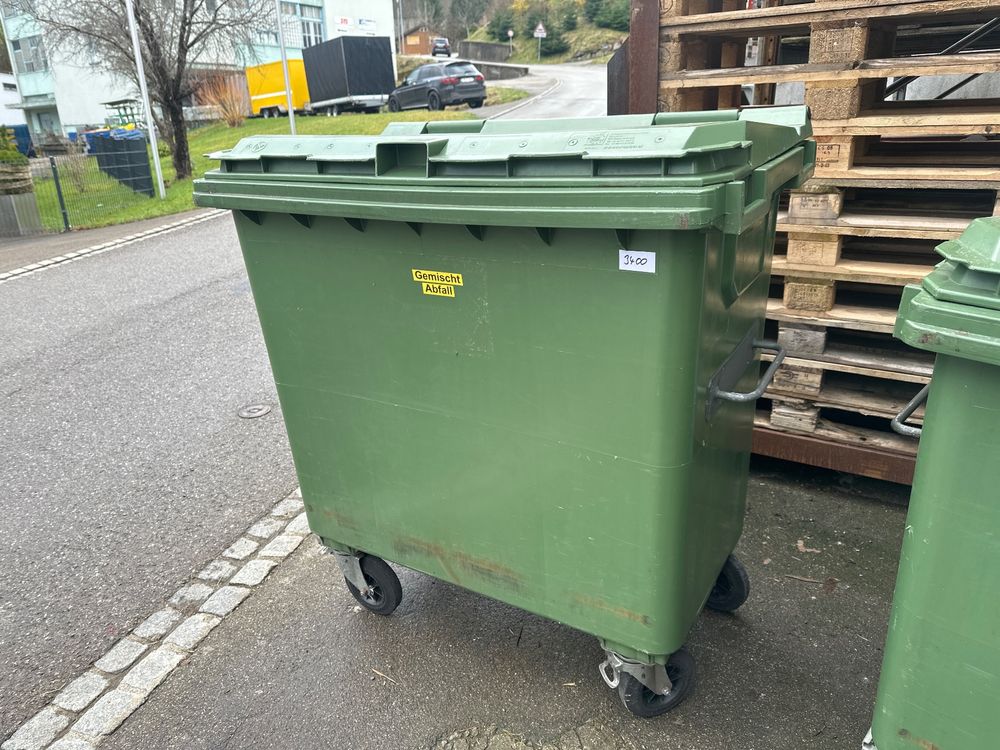 Kunststoff Container 770 Liter in grün von europlast | Kaufen auf Ricardo