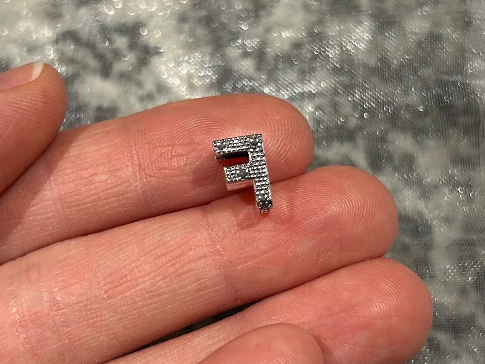 Pandora Charm Buchstabe „F“ 💎 925er Silber, Top Zustand! (Neu (gemäss ...