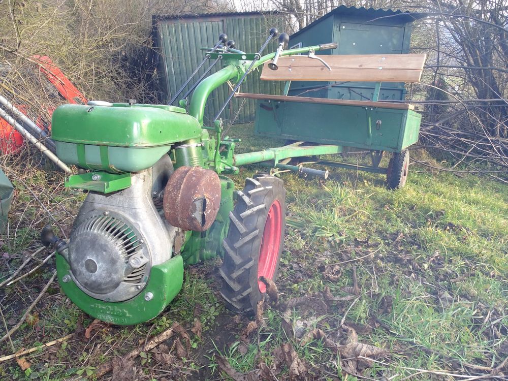 Holder E6 Sachs Einachser Oldtimer mit Anhänger Benzinmotor (Gebraucht ...