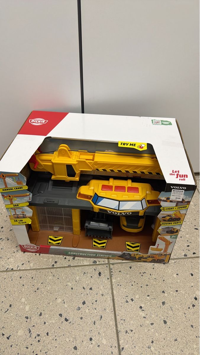 Dickie Volvo Baukran mit Licht & Sound - Winter-Spass (Neu und ...