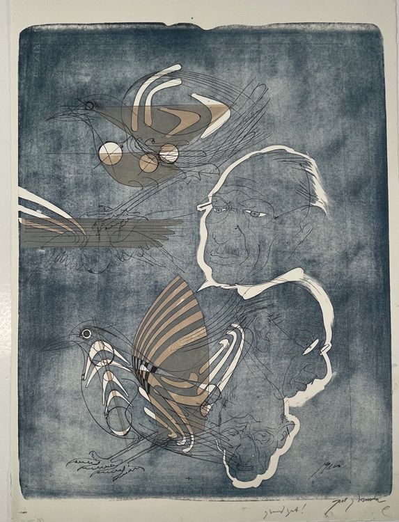 Hans Erni (1909-2015) grosse Lithographie beschriftet | Kaufen auf Ricardo