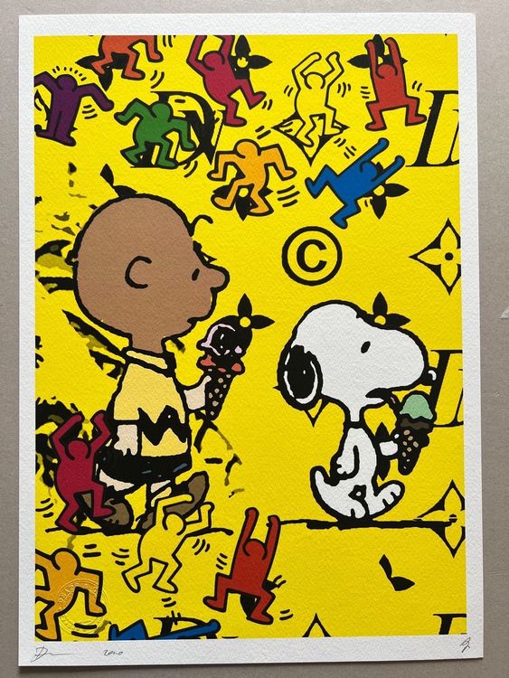 DEATH NYC « Snoopy, Charlie & Keith Haring » (Neu (gemäss Beschreibung ...