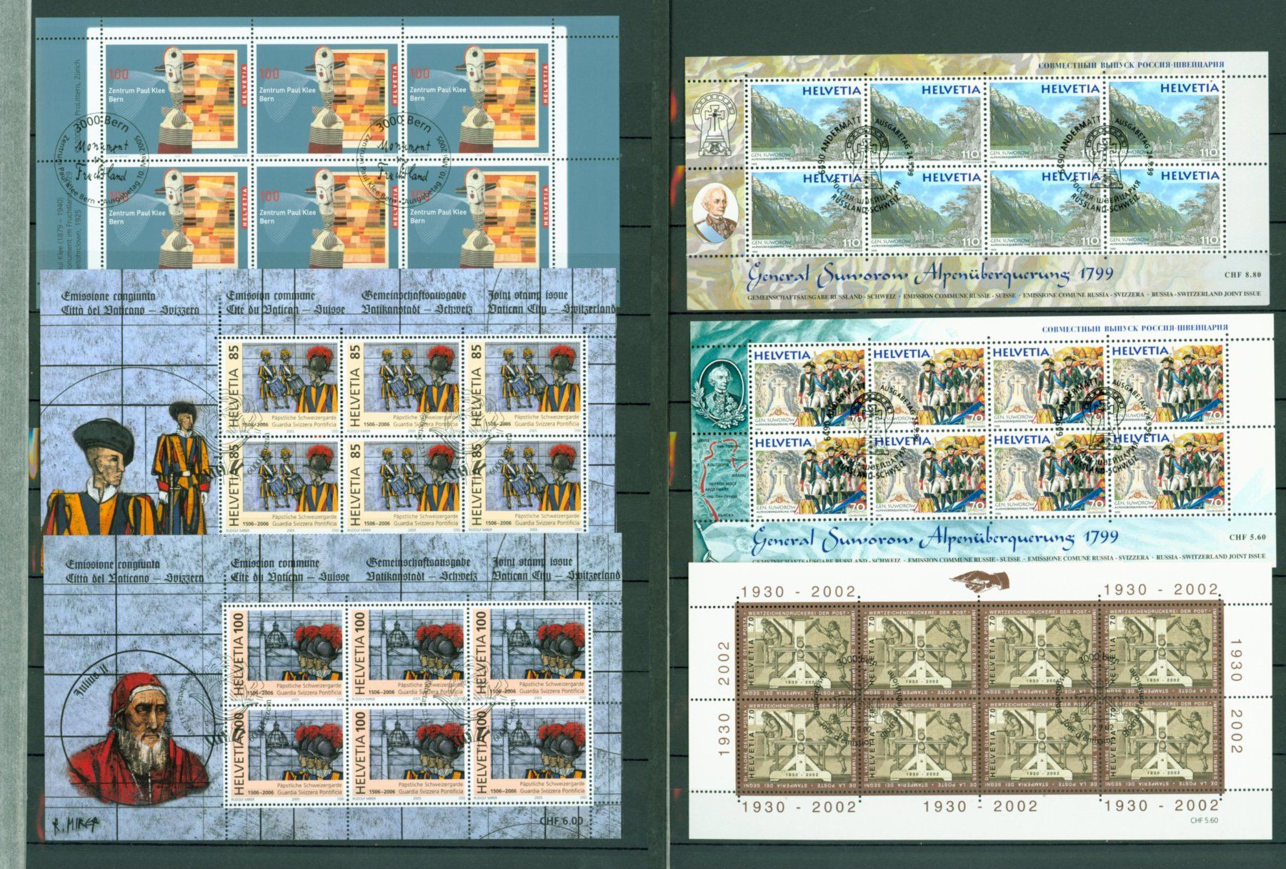 Kleinbogen CH auf 8 Albums. Azsgabepreis ca. Fr. 200 (C136) (Gebraucht ...