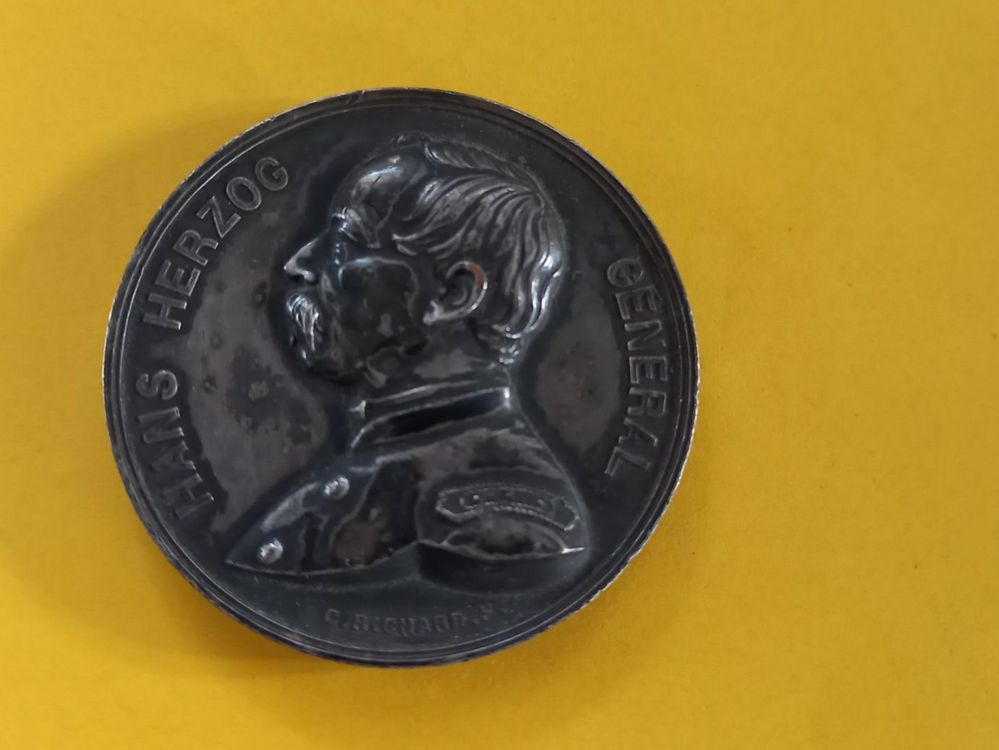 Médaille militaire General Hans Herzog 1839-1889 (D'occasion) à Rossens ...