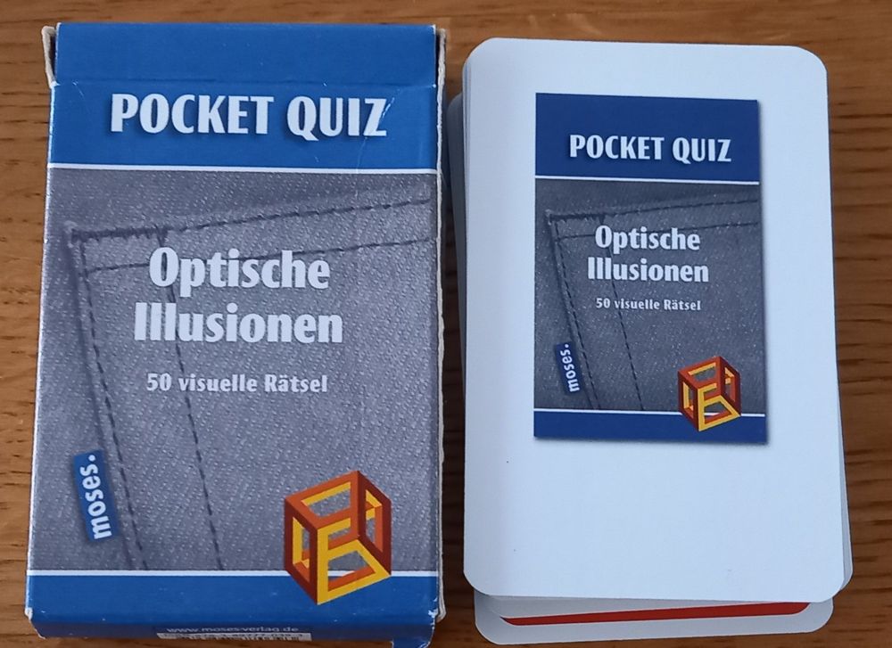 *MOSES POCKET - QUIZ - OPTISCHE ILLUSIONEN* 6 X 9CM/GEBR. (Gebraucht ...