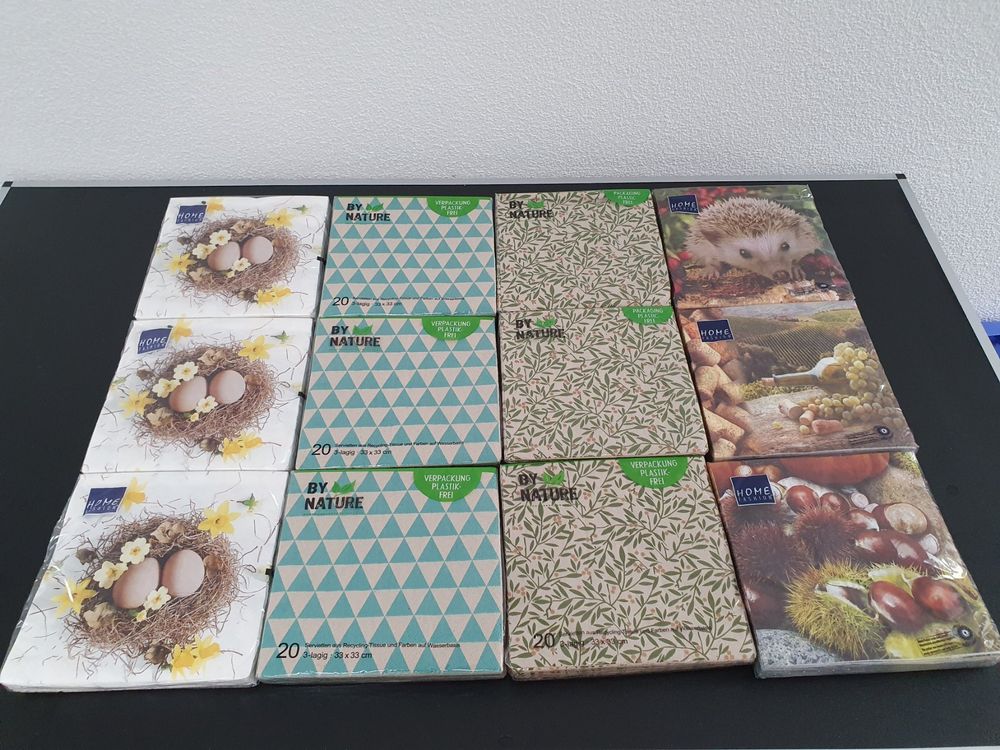 Neu - Servietten - 12 Packungen - 33cm x 33cm (Neu und originalverpackt ...